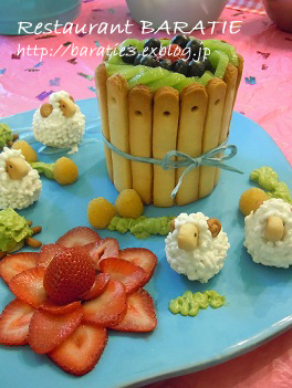 1歳☆誕生日ケーキ☆羊年新年お祝いにも♪ by 3時のBARATIE 【クックパッド】 簡単おいしいみんなのレシピが370万品