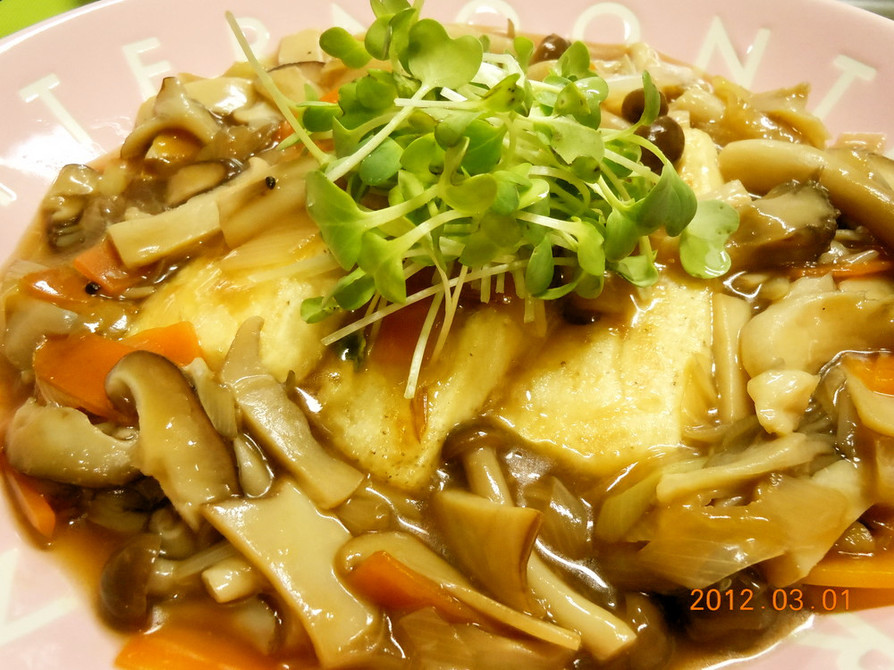 豆腐ステーキきのこあんかけ♪ By ☆まぁふぅmama☆ 【クックパッド】 簡単おいしいみんなのレシピが396万品