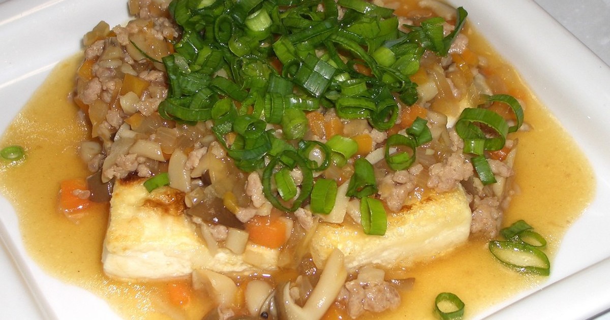 豆腐のひき肉野菜あんかけ By ごまみかん 【クックパッド】 簡単おいしいみんなのレシピが366万品