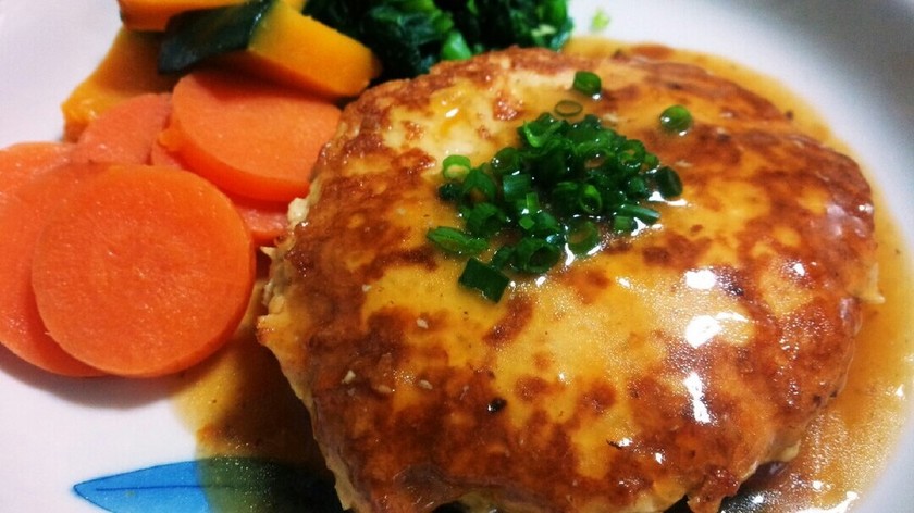 鶏むねひき肉＊ふんわり豆腐ハンバーグ By 7歳☆5歳♡2歳♪ 【クックパッド】 簡単おいしいみんなのレシピが358万品