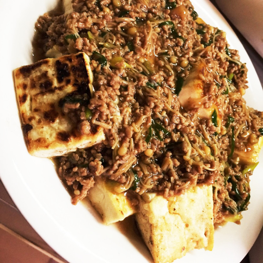 豆腐ステーキのひき肉あんかけ♪♪ By ありやす♪♪ 【クックパッド】 簡単おいしいみんなのレシピが354万品