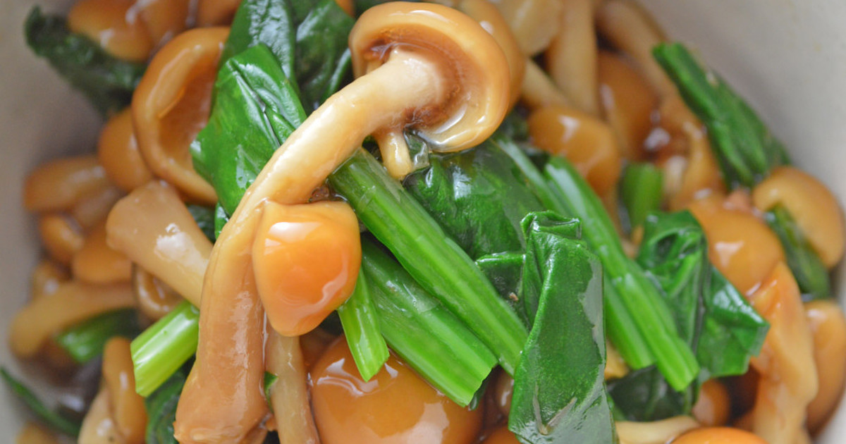 ほうれん草となめこの和え物 by まりもチャンネル 【クックパッド】 簡単おいしいみんなのレシピが314万品