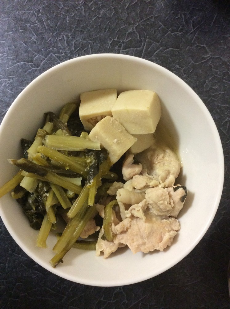 鶏肉と高野豆腐とかぶの葉のゆずこしょう煮 By クックzb13t5☆ 【クックパッド】 簡単おいしいみんなのレシピが395万品