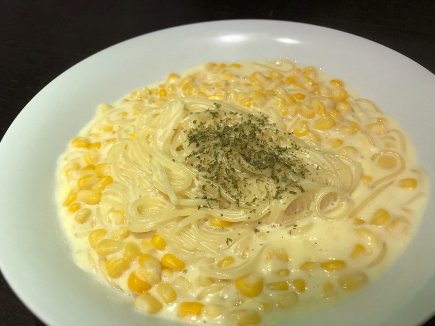 簡単 濃厚コーンクリームパスタ by 李炒飯。 【クックパッド】 簡単おいしいみんなのレシピが395万品