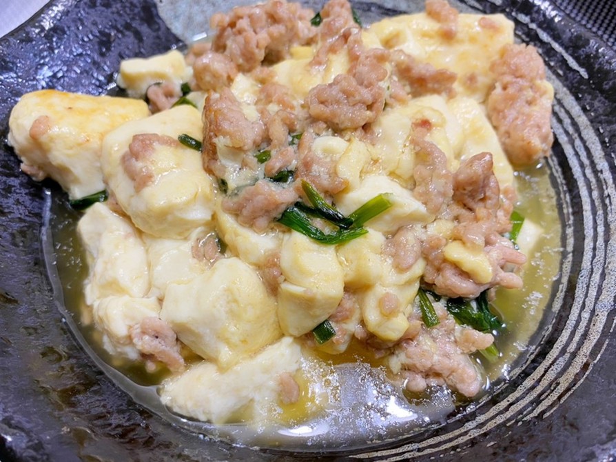 簡単！ひき肉ニラ豆腐 By Shirasu322 【クックパッド】 簡単おいしいみんなのレシピが395万品