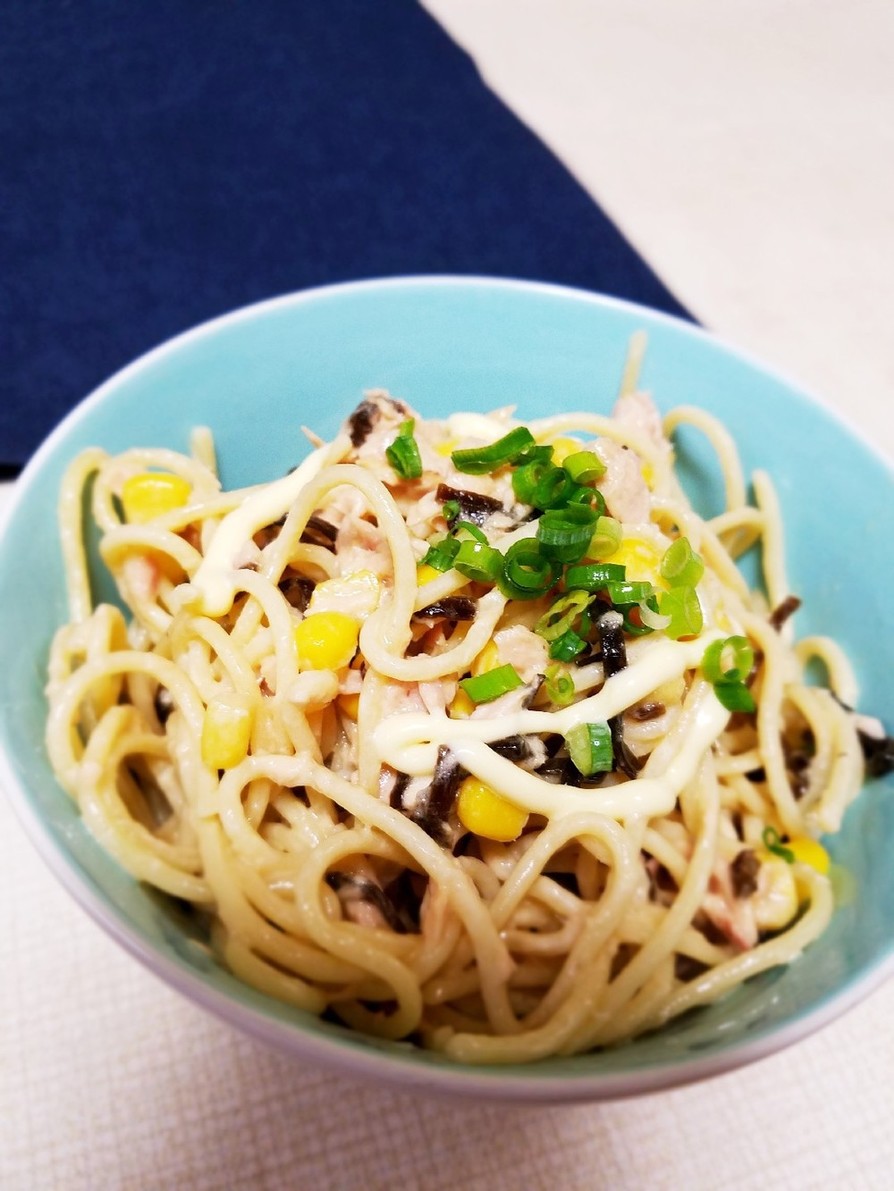 塩昆布とツナ缶コーンパスタ by TLkitchen 【クックパッド】 簡単おいしいみんなのレシピが396万品