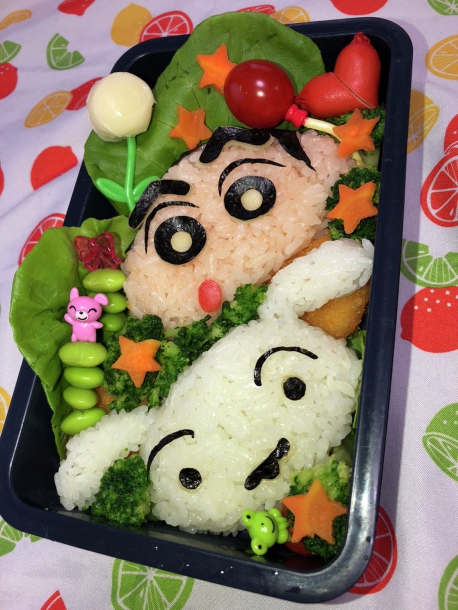 キャラ弁 クレヨンしんちゃん弁当 by sasasayu 【クックパッド】 簡単おいしいみんなのレシピが395万品