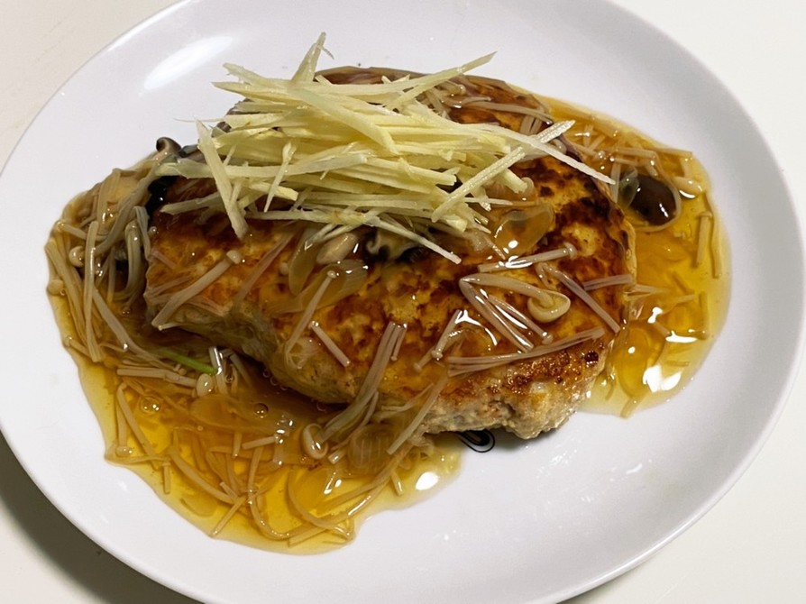 豆腐ハンバーグきのこあんかけ By ネコボン 【クックパッド】 簡単おいしいみんなのレシピが395万品