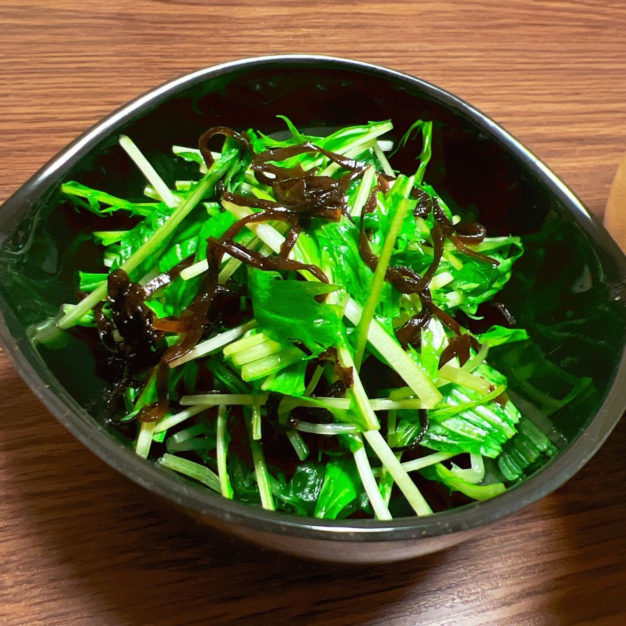 水菜と塩昆布の和え物 by CHIAKI_ 【クックパッド】 簡単おいしいみんなのレシピが394万品