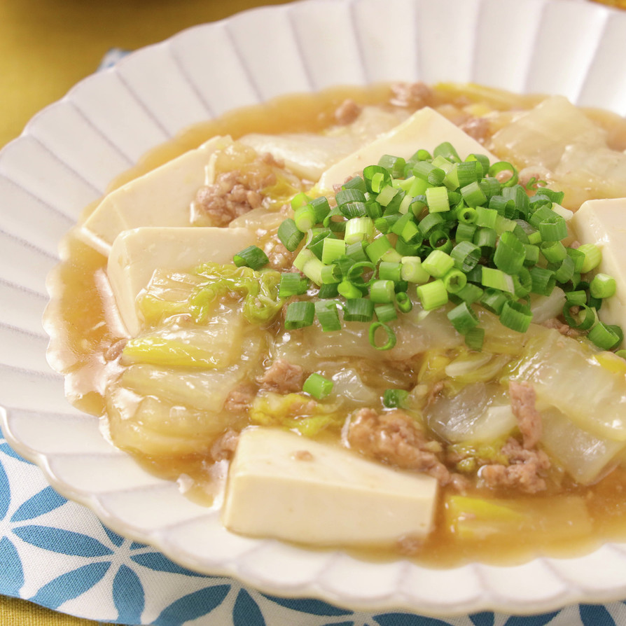 白菜と豆腐のそぼろあん By Fujiのおすすめ 【クックパッド】 簡単おいしいみんなのレシピが395万品